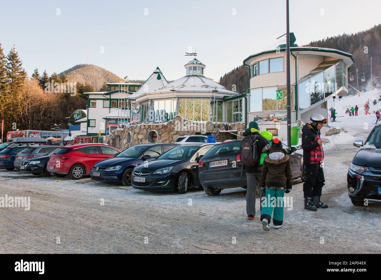 Skigebiet Semmering, Niederösterreich, Wiener Alpen, Österreich ...