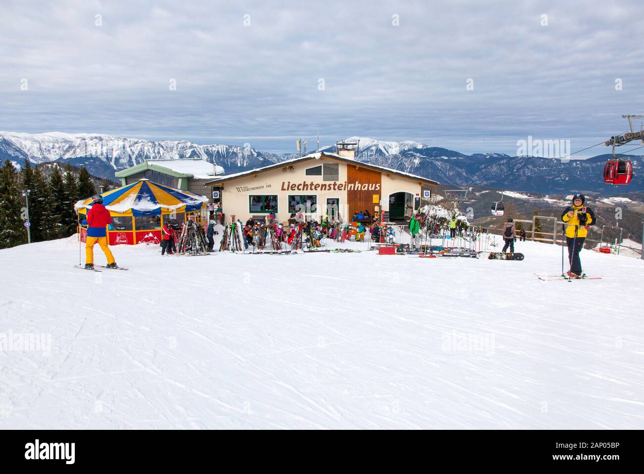 Skigebiet Semmering, Niederösterreich, Wiener Alpen, Österreich ...