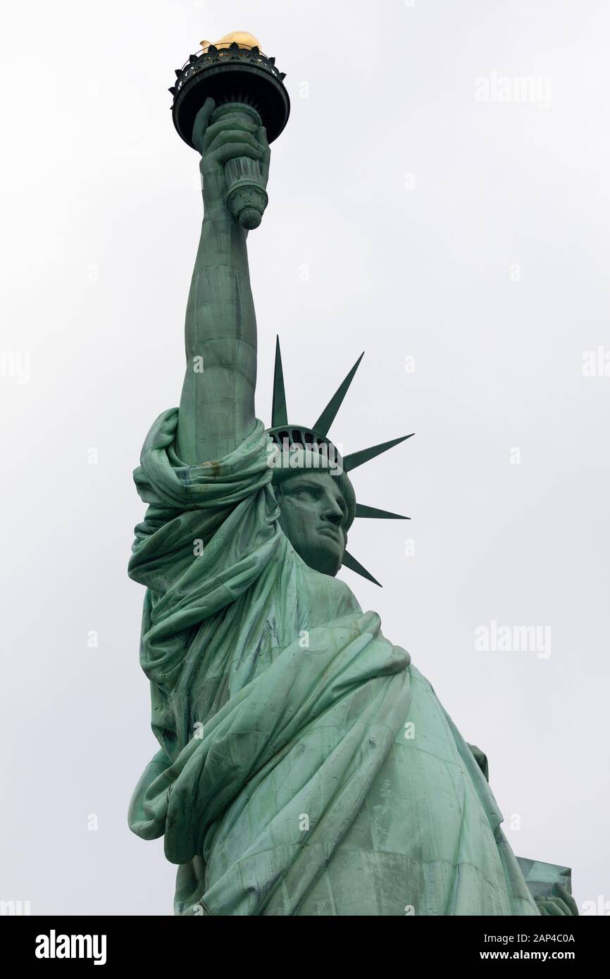 Die Freiheitsstatue in New York entworfen von Frédéric Auguste ...