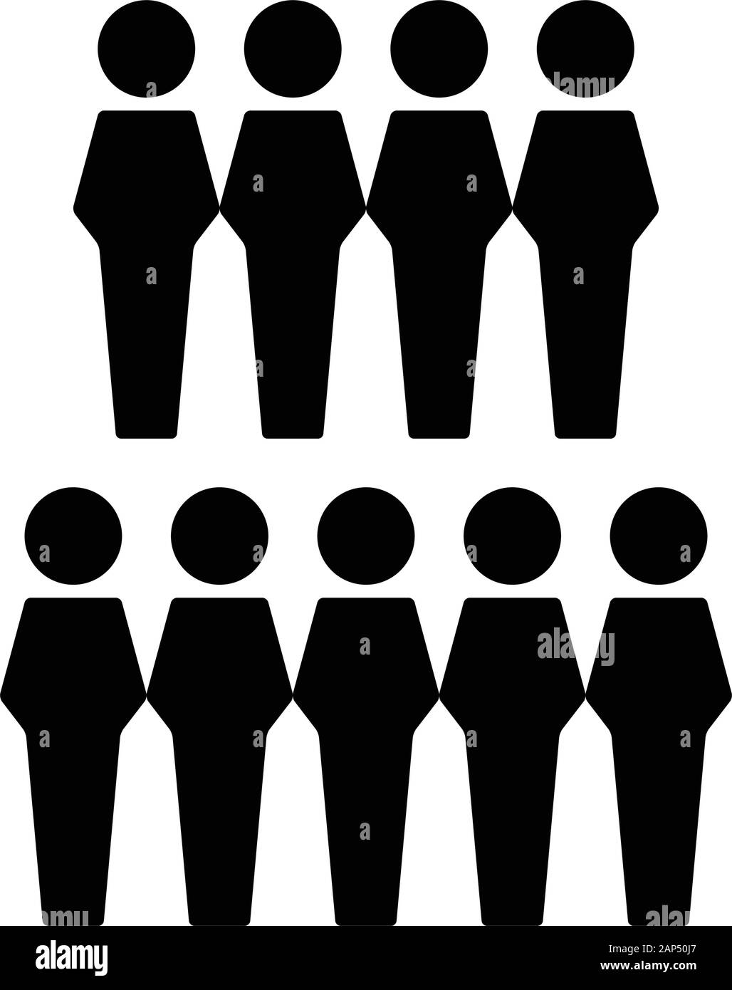 Mitarbeiter Symbol Vektor männliche Gruppe von Menschen symbol Avatar ...
