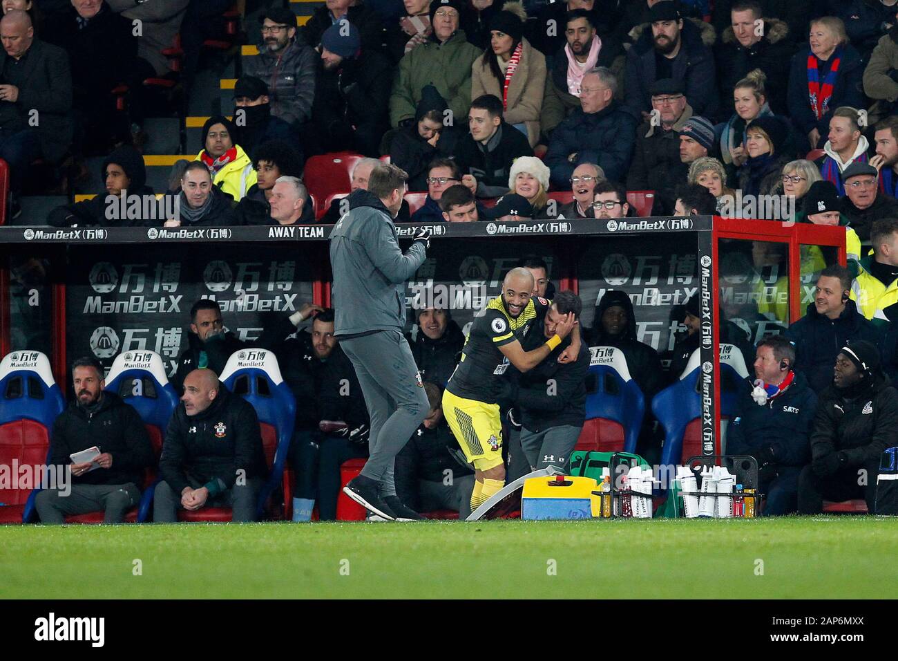 London, Großbritannien. 21 Jan, 2020. Ziel - Nathan Redmond von ...