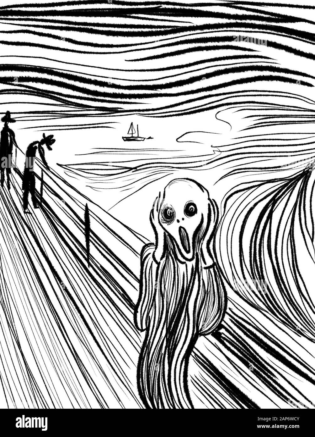 Edvard munch scream face -Fotos und -Bildmaterial in hoher Auflösung ...