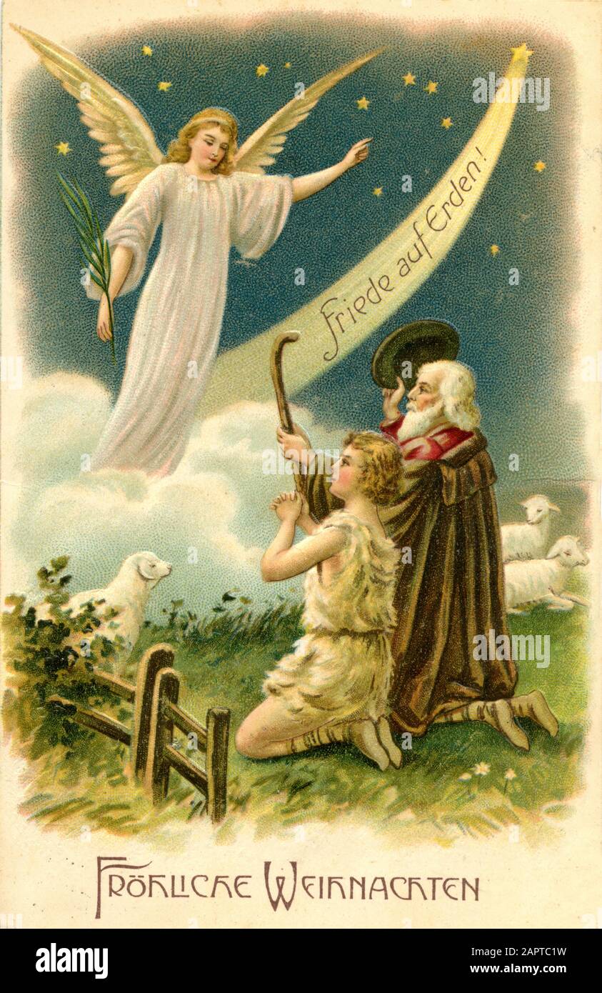 Ein engel erscheint die hirten -Fotos und -Bildmaterial in hoher Auflösung – Alamy