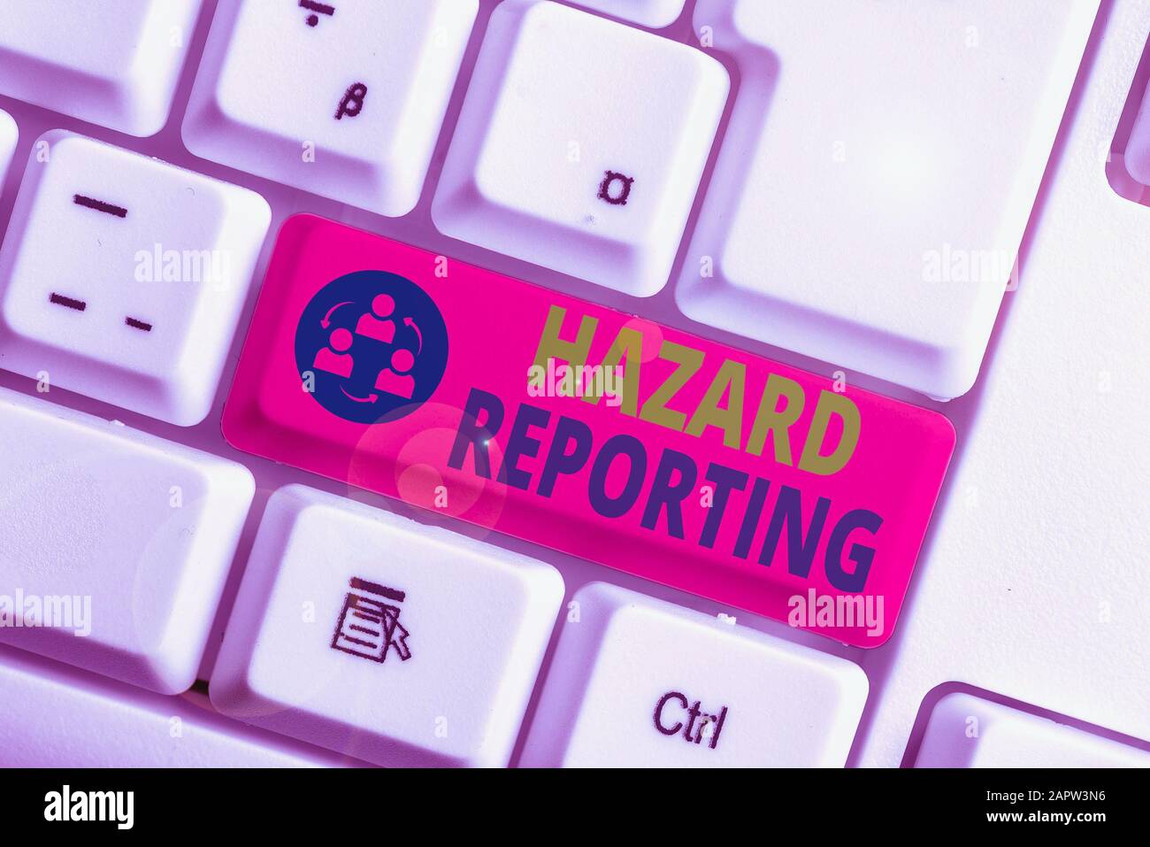 Text Zeichen zeigen Gefahr Reporting. Business Foto text Konto oder ...