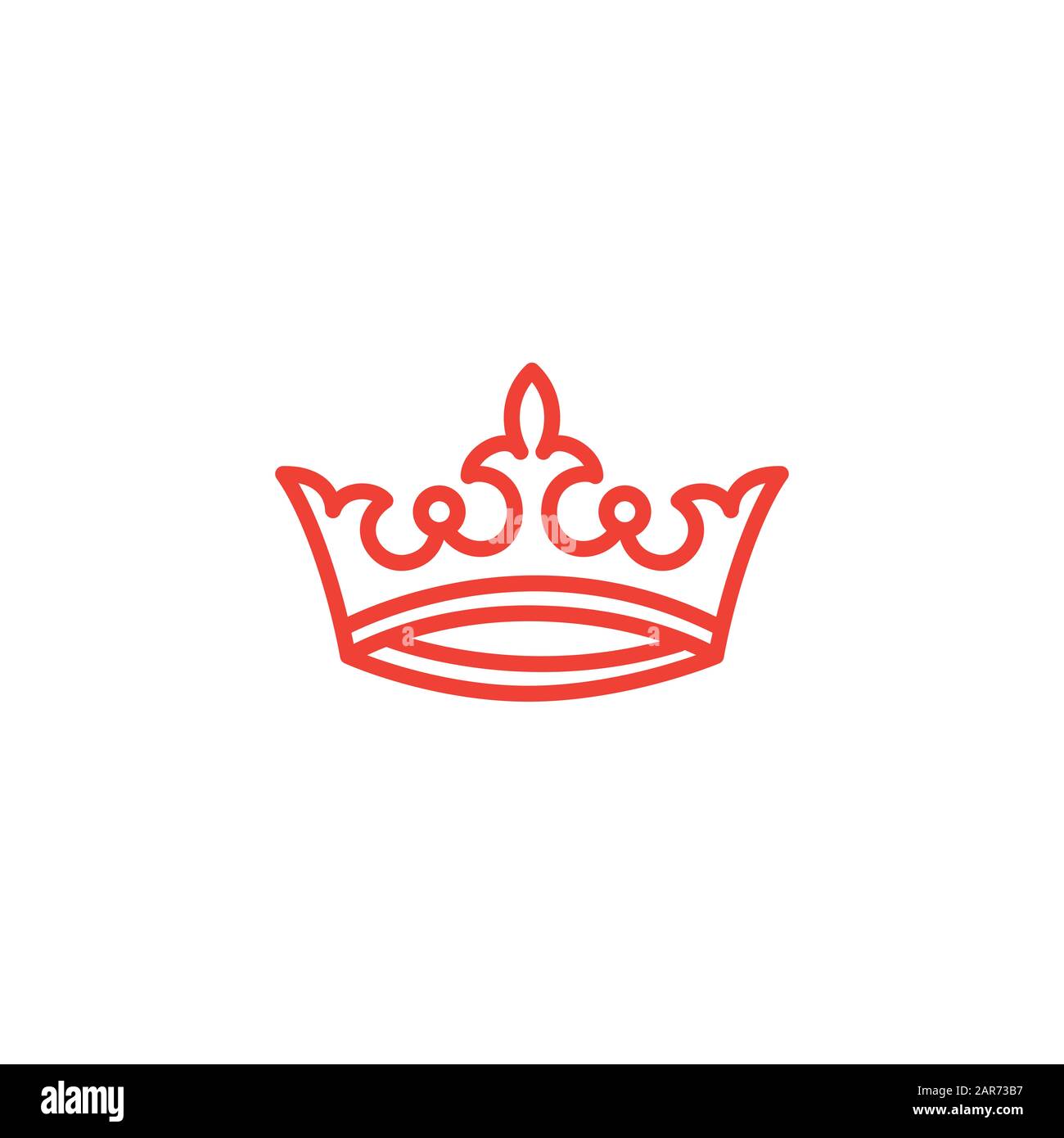 Krone Liniensymbol Stockfotos und -bilder Kaufen - Alamy