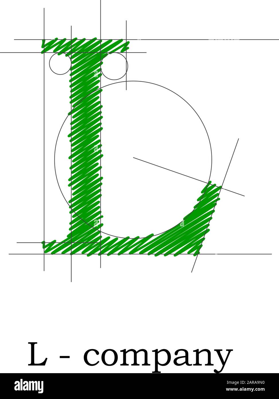 Letra l dibujo Stock-Vektorgrafiken kaufen - Alamy