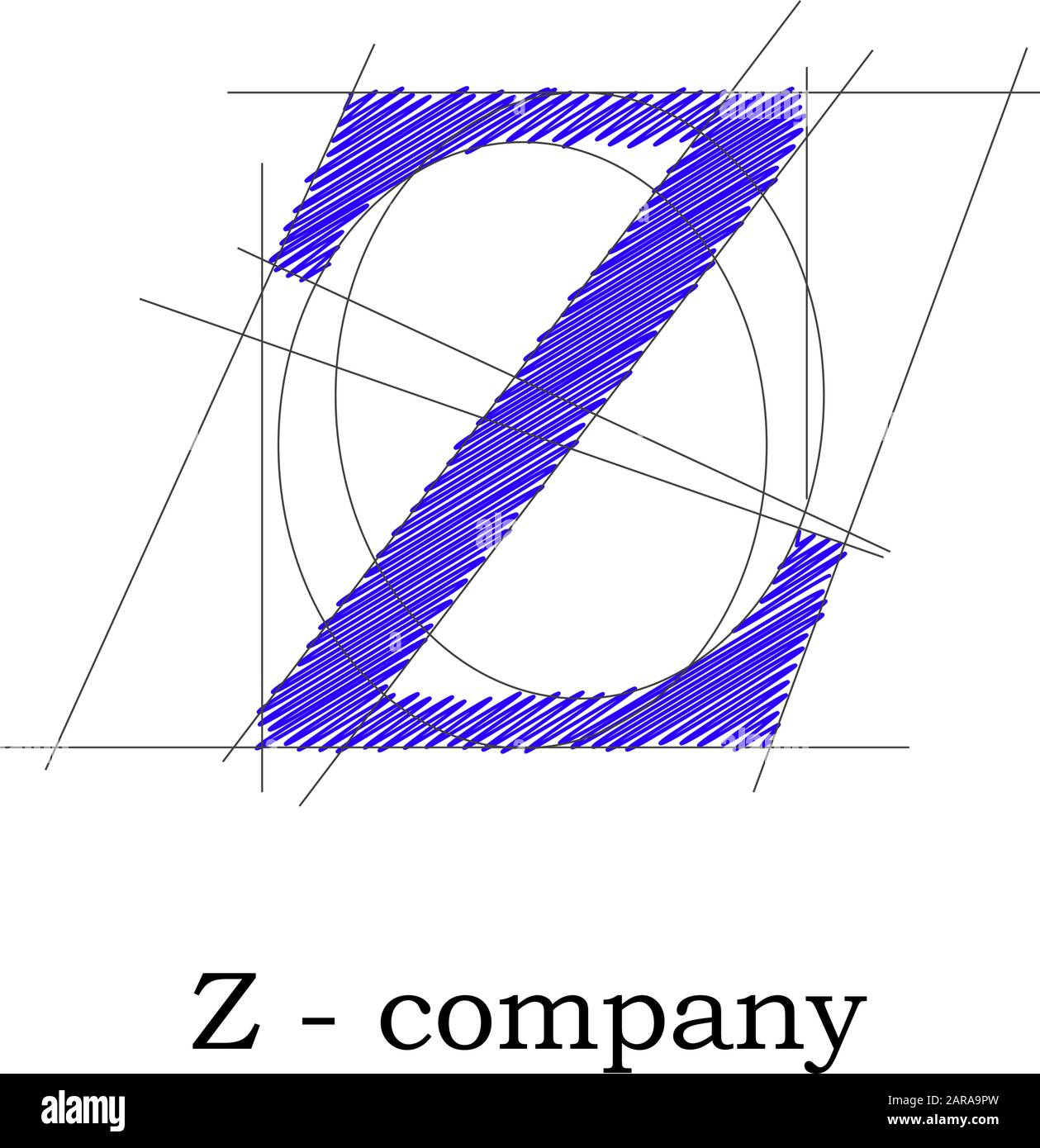 Dibujo de la letra z Stock-Vektorgrafiken kaufen - Alamy