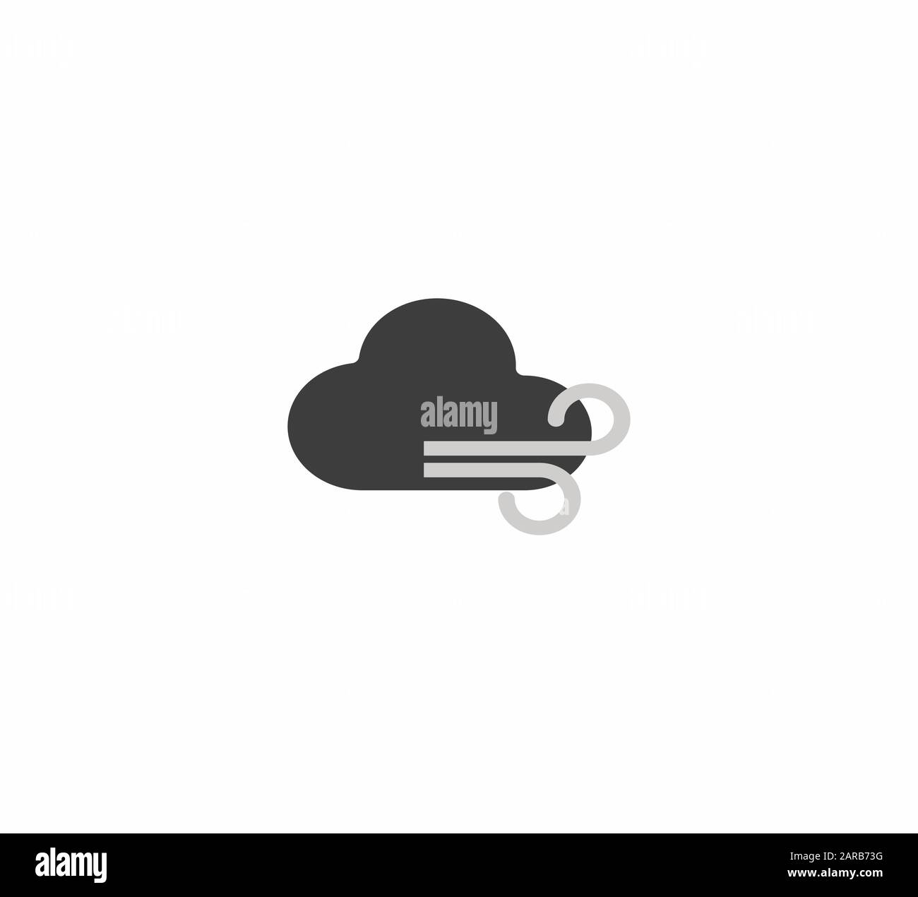 Windige wolke cartoon Ausgeschnittene Stockfotos und -bilder - Alamy