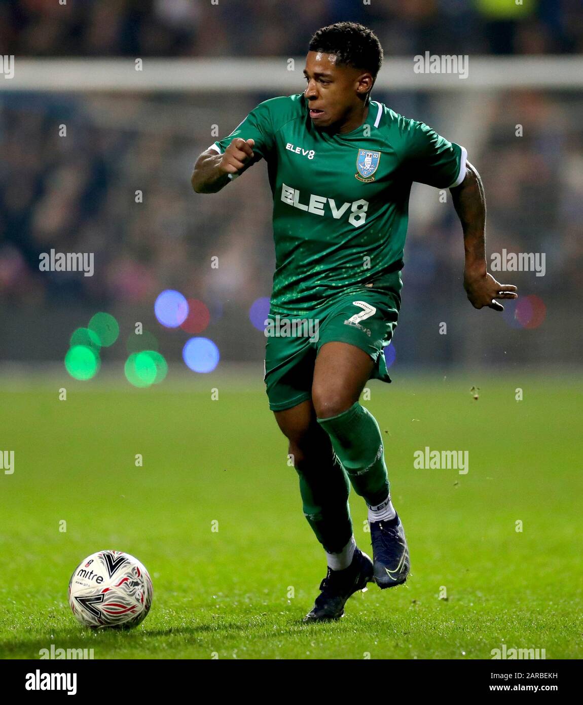 Kadeem Harris von Sheffield Wednesday im Einsatz während des vierten ...