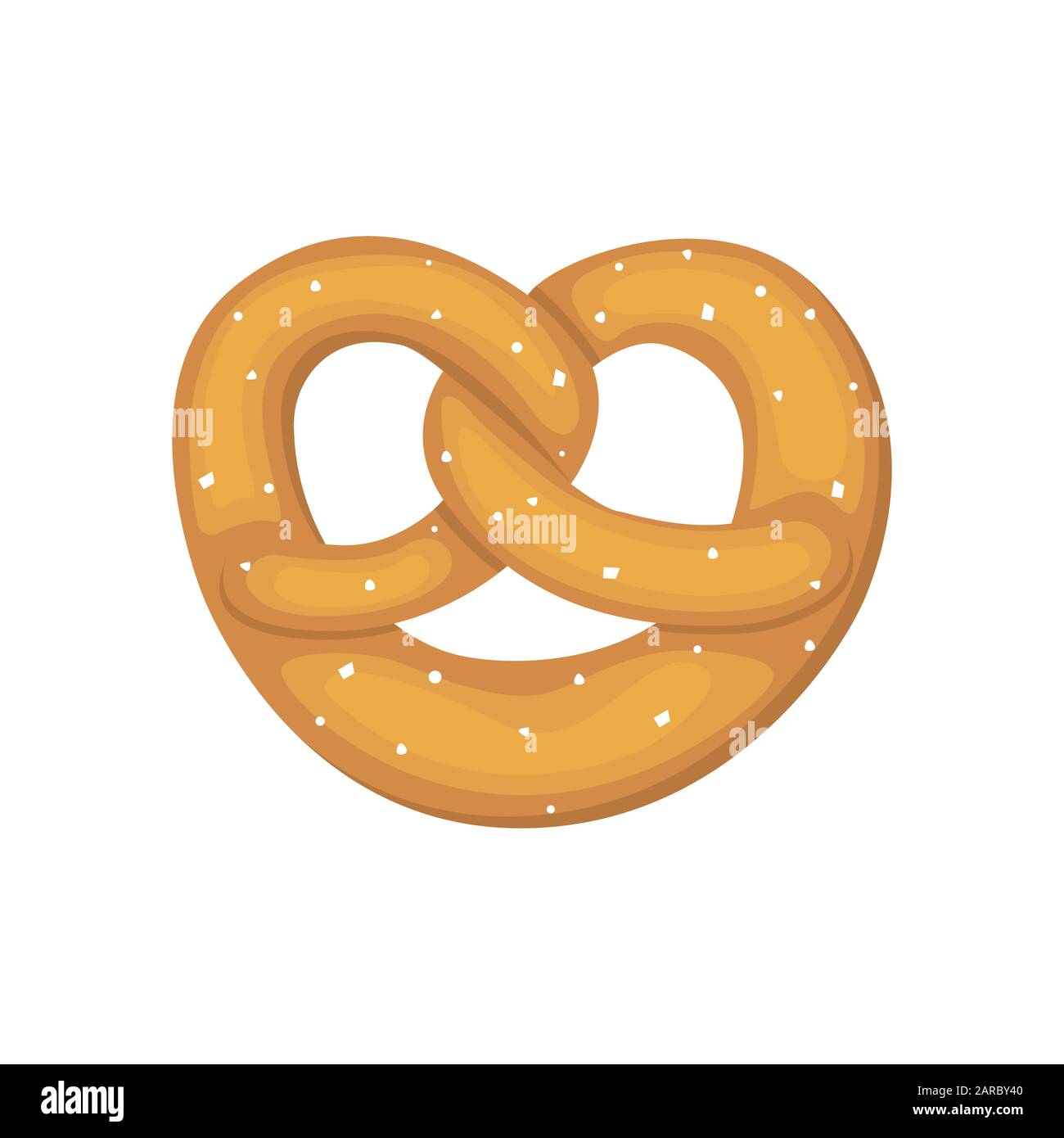 Bayerische Brezel. Cartoon-Vektor-Illustration Stock-Vektorgrafik - Alamy
