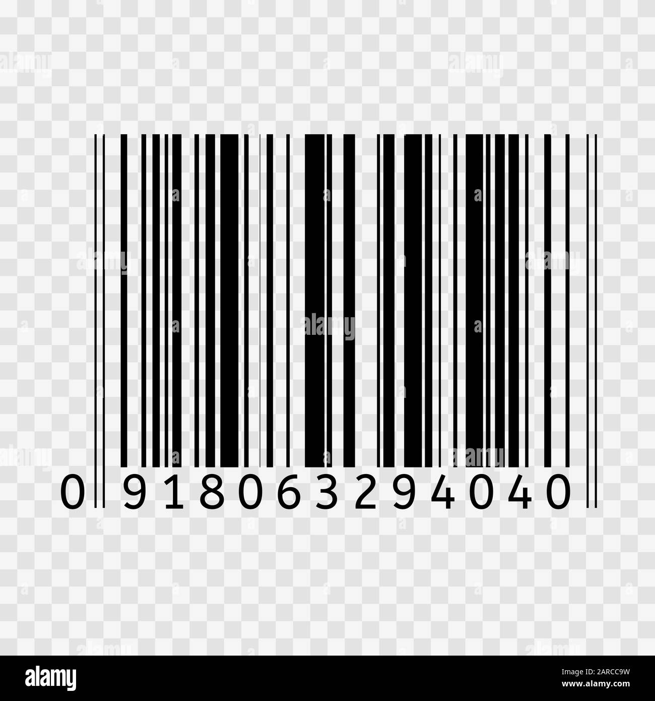 Strichcode-Vektor-Flachsymbol. Barcode-Zeichen. Symbol für dünne Linie ...