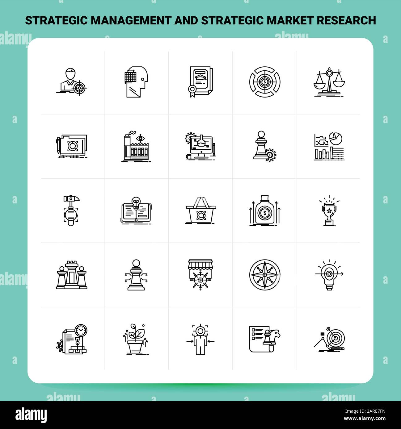 Übersicht 25 - Symbolsatz Für Strategisches Management und Strategische ...