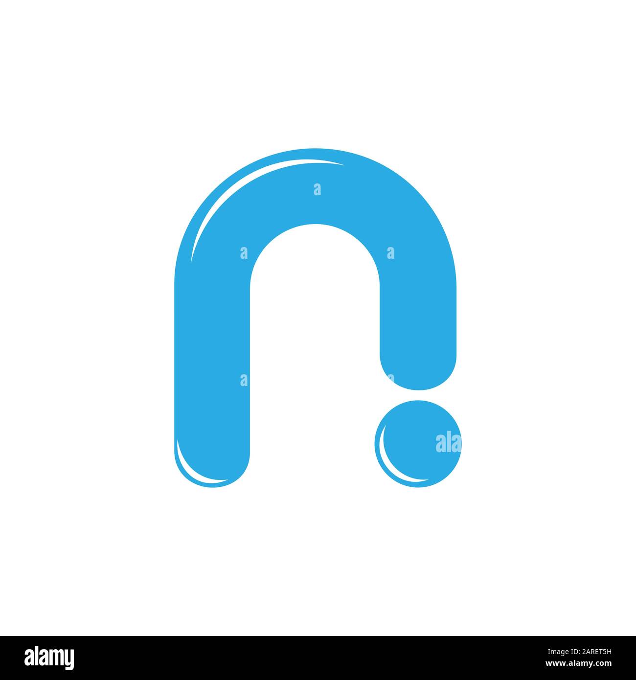 Letter r Rain Drop Water Logo Vector Stock-Vektorgrafik - Alamy
