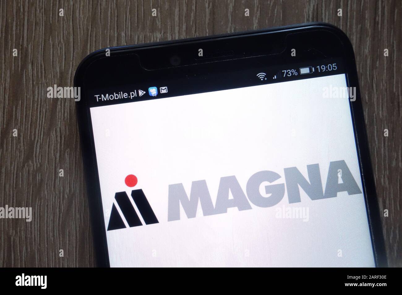 Magna logo -Fotos und -Bildmaterial in hoher Auflösung – Alamy