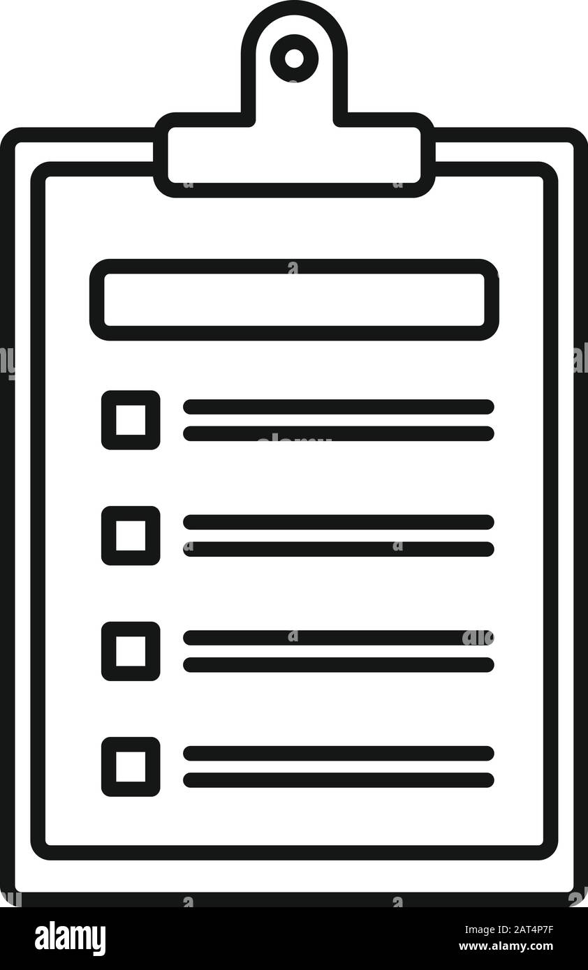 Checkliste Symbol. Übersicht Checkliste vektor Symbol für Web Design ...