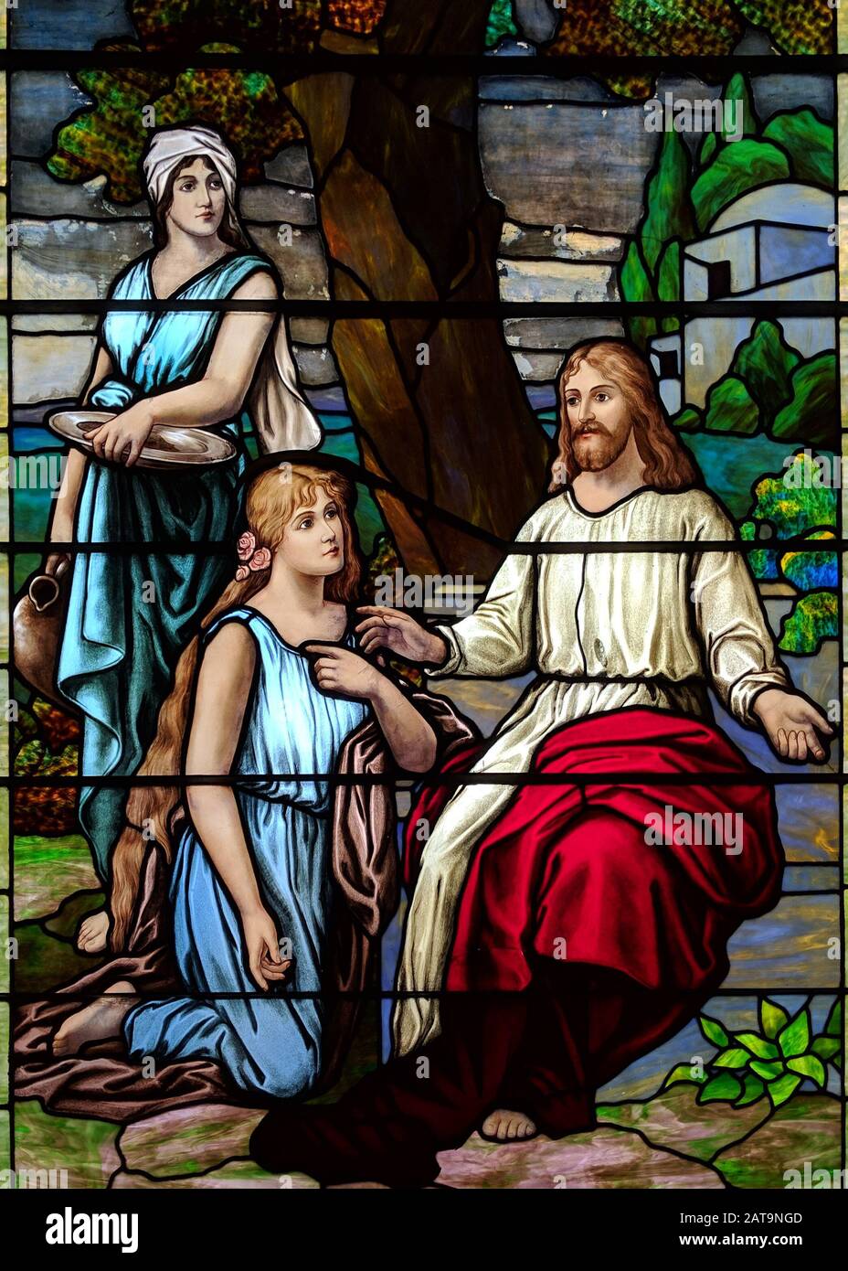 Jesus mary und martha glasmalerei -Fotos und -Bildmaterial in hoher ...