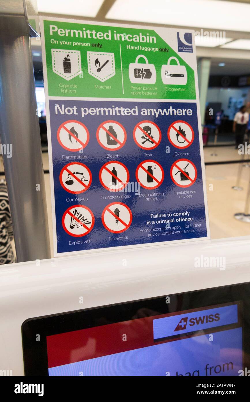 Prohibited Items Stockfotos und -bilder Kaufen - Alamy