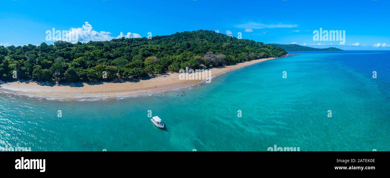 Luftaufnahme von Beach Plage de N'Gouja, Plage de N Gouja, Kanikelis ...