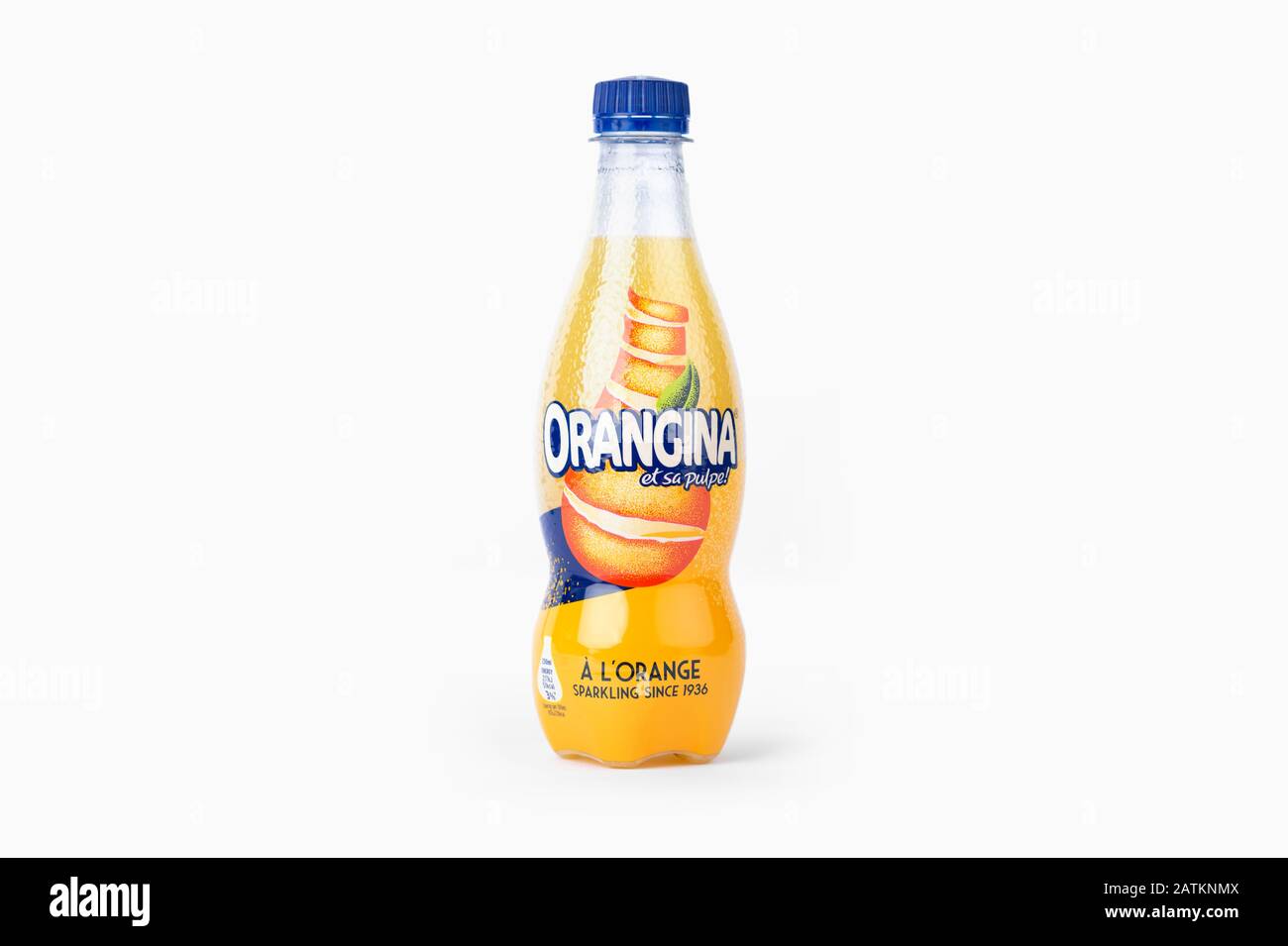 Orangina logo -Fotos und -Bildmaterial in hoher Auflösung – Alamy