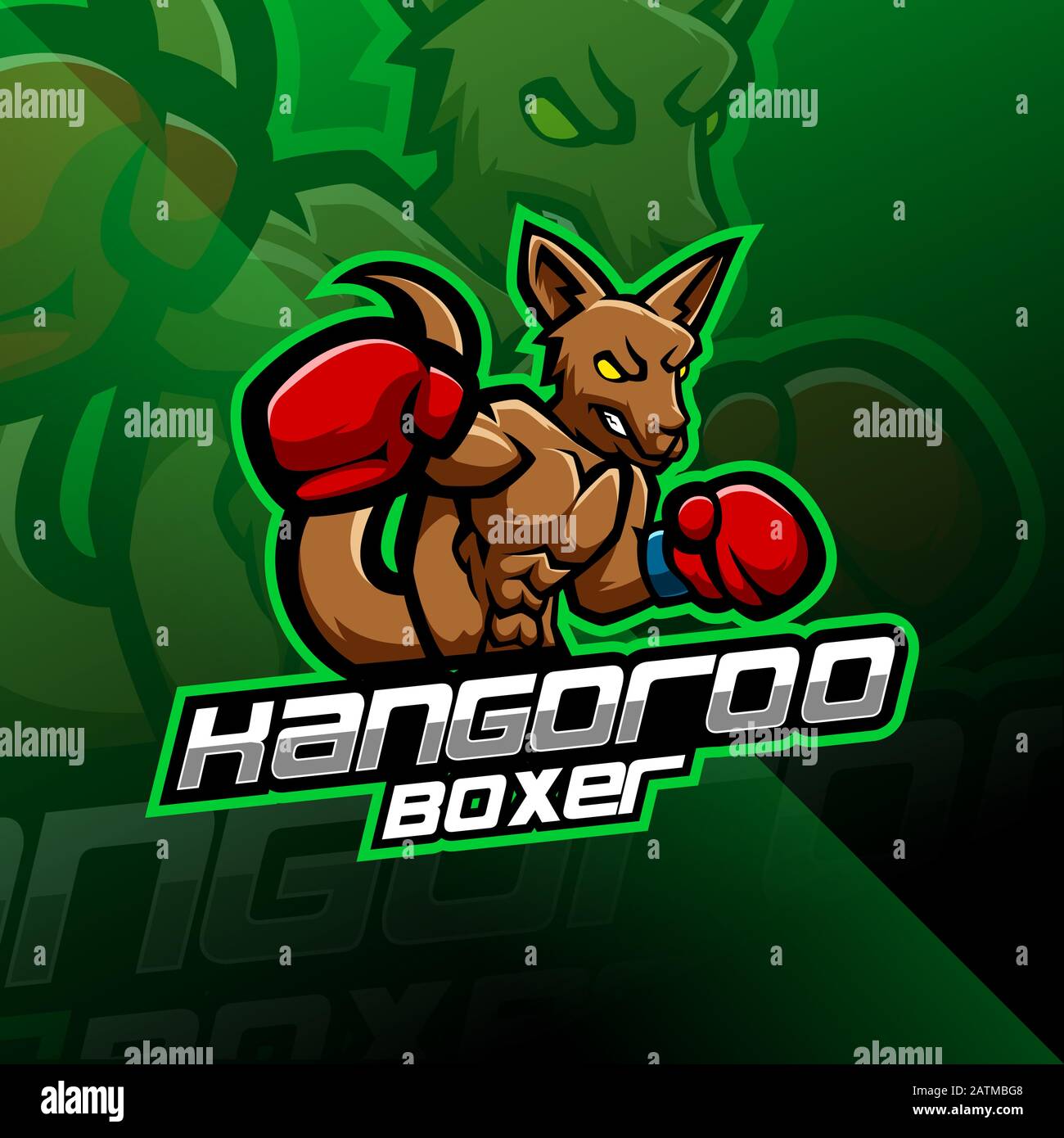 Kangaroo boxing Stock-Vektorgrafiken kaufen - Alamy