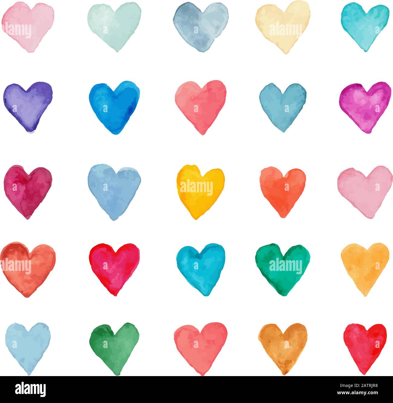 Coloured hearts -Fotos und -Bildmaterial in hoher Auflösung – Alamy