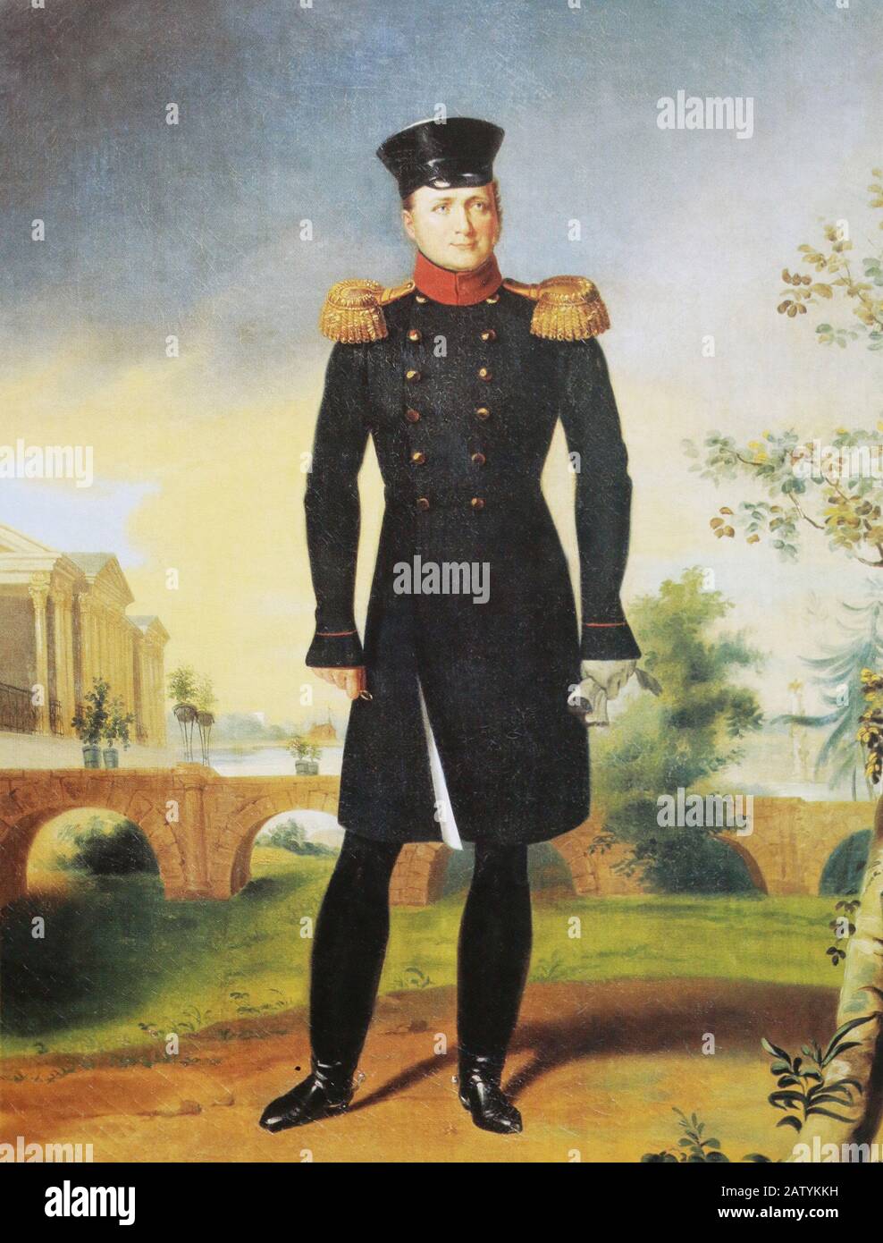 Der russische Kaiser Alexander I. Malte von G. Daw, 19. Jahrhundert ...