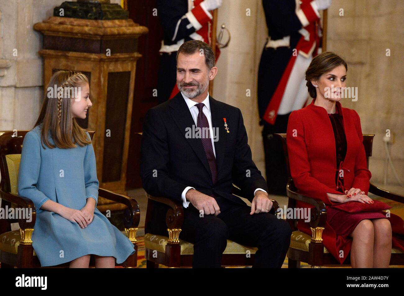 Prinzessin Leonor von Spanien, König Felipe VI. Von Spanien und Königin ... Prinzessin Leonor von Spanien, König Felipe VI. Von Spanien und Königin ...