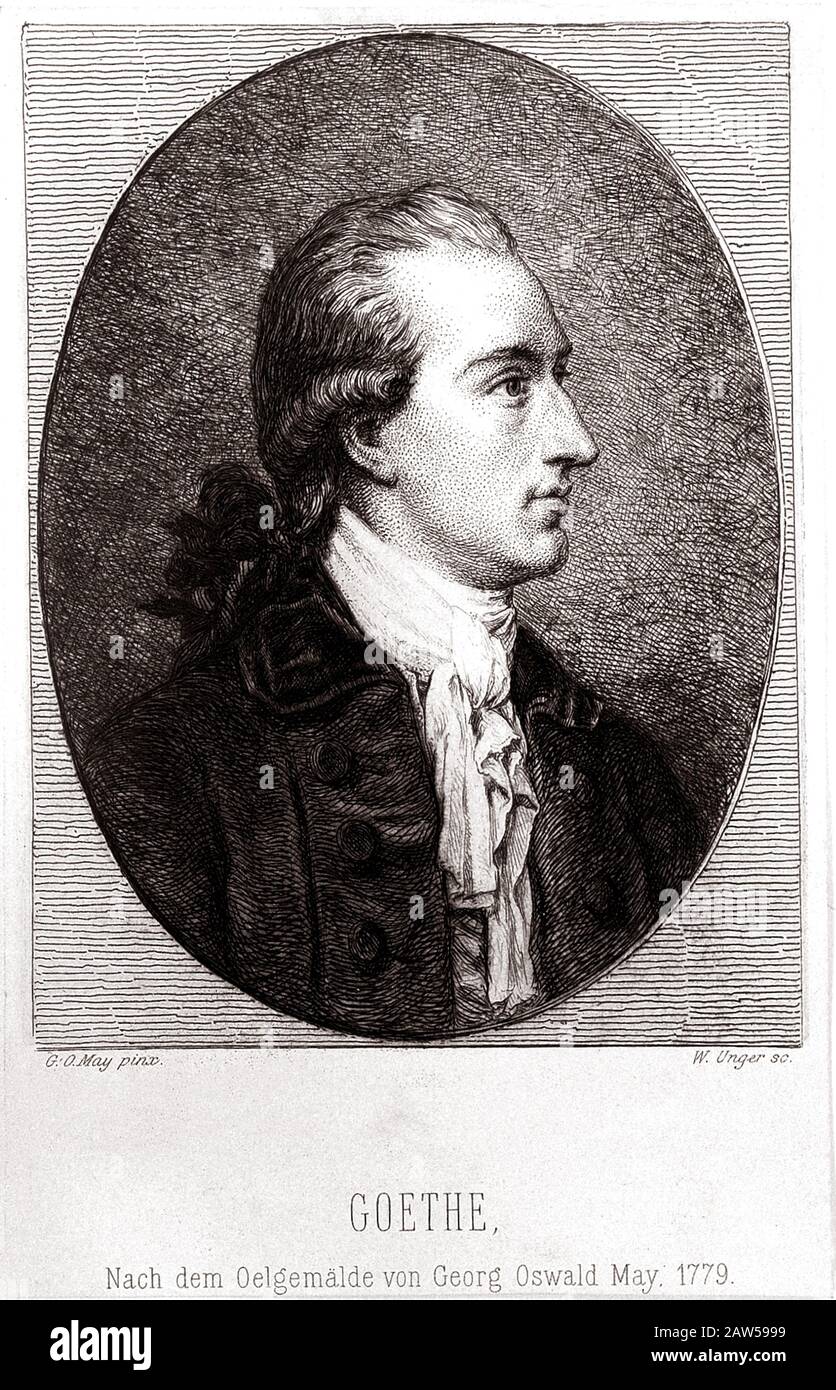 Der deutsche Dichter Johann Wolfgang von GOETHE-INSTITUT (* 1749; † nach dem Original von Georg ...