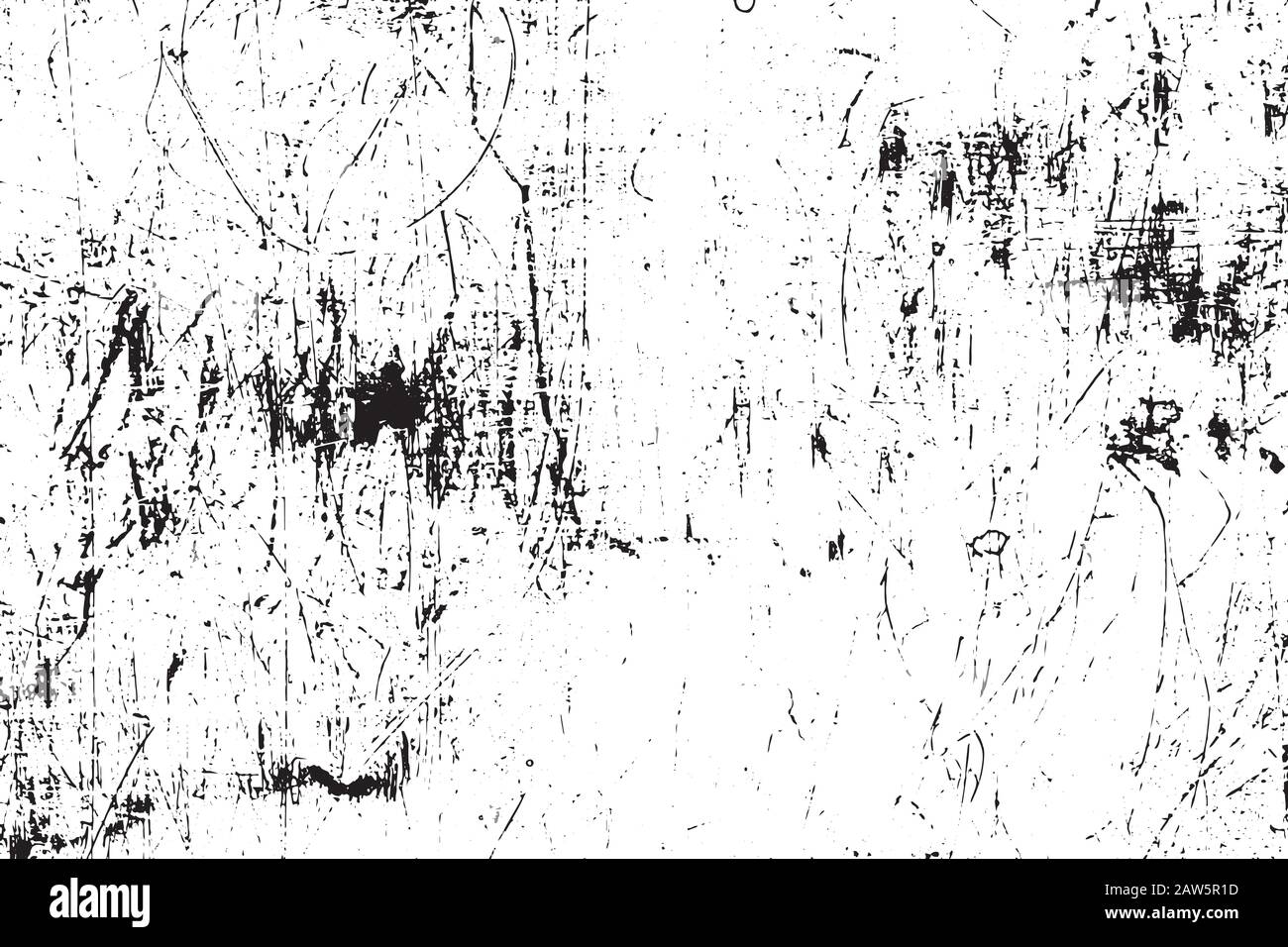 Schwarz-Weiß Grunge. Überlagerte Textur für Notrufe. Abstrakter ...