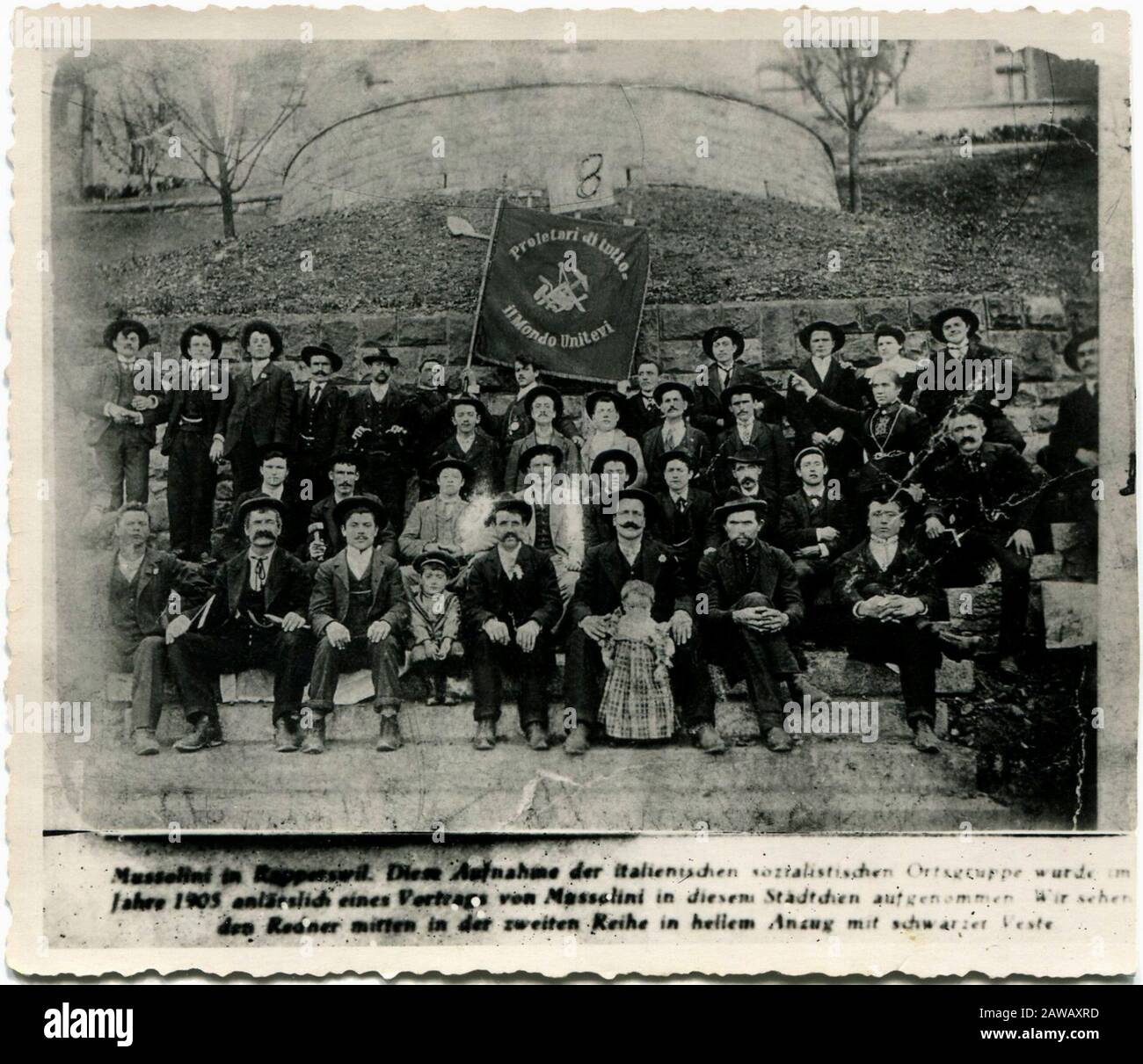 1905 , 1. Mai, ITALIEN: Der künftige italienische Faschist Duce BENITO ...