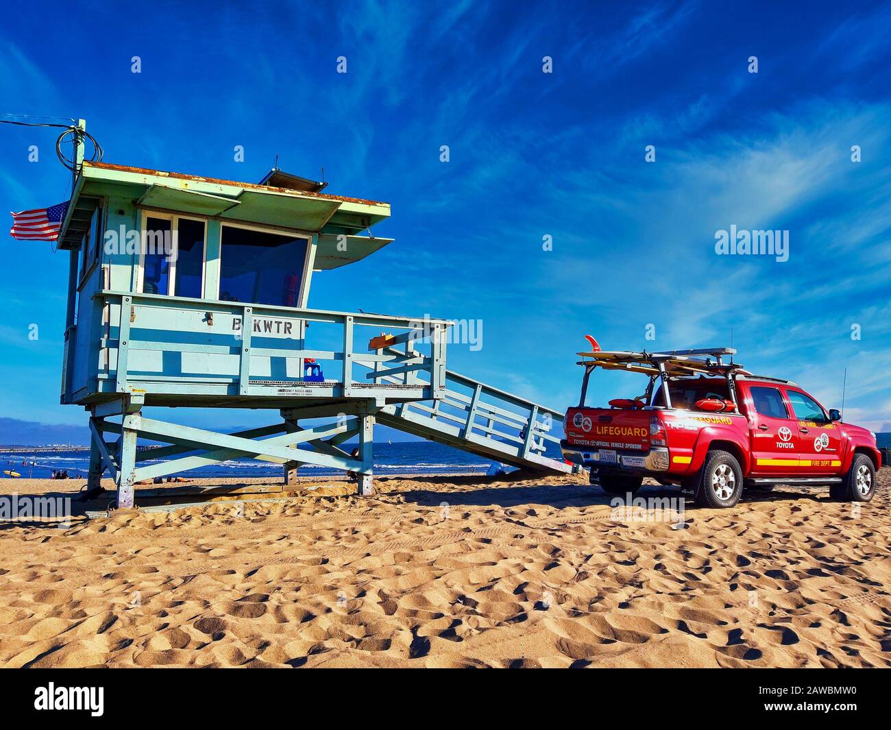 Baywatch tower -Fotos und -Bildmaterial in hoher Auflösung – Alamy