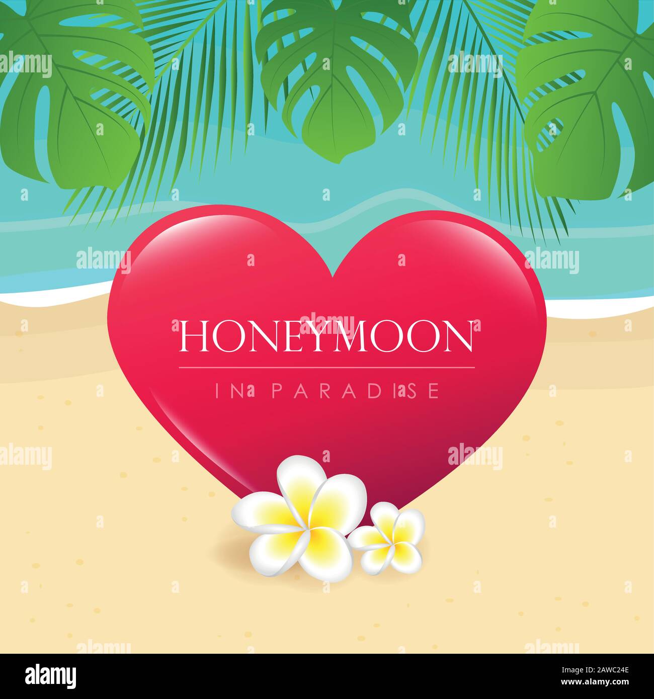 Romantik am strand Stock-Vektorgrafiken kaufen - Alamy