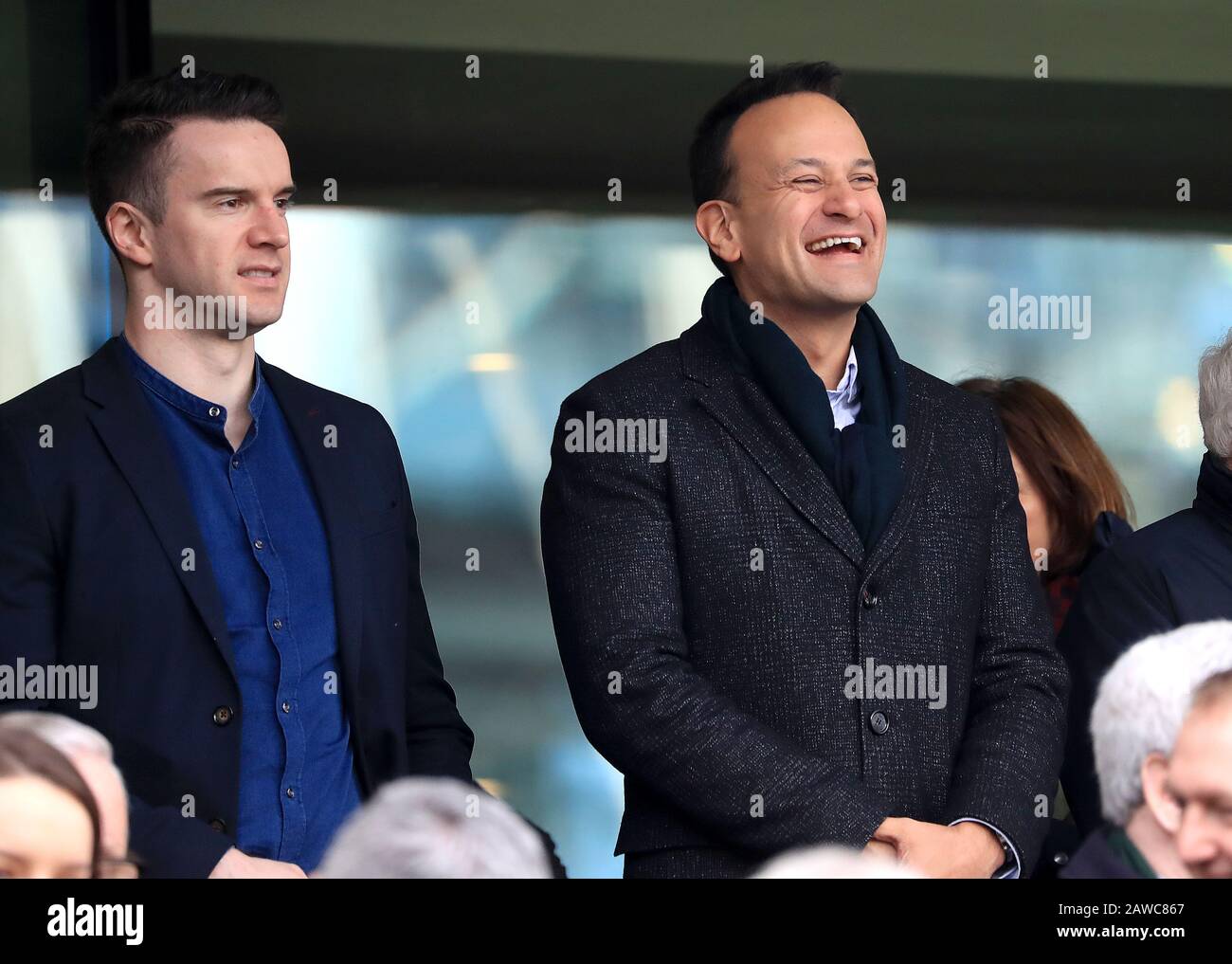 Taoiseach Leo Varadkar (rechts) mit Partner Matthew Barrett vor dem ...