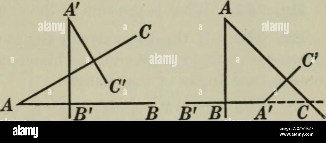 Ebene und Volumenkörpergeometrie. Die Seite der Transversale ist ...