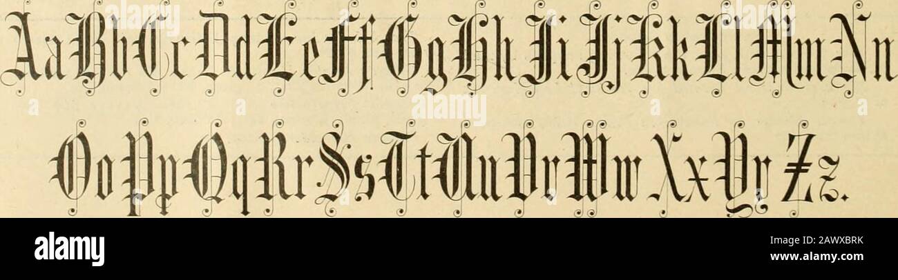 Gotisches alphabet Stockfotos und -bilder Kaufen - Alamy