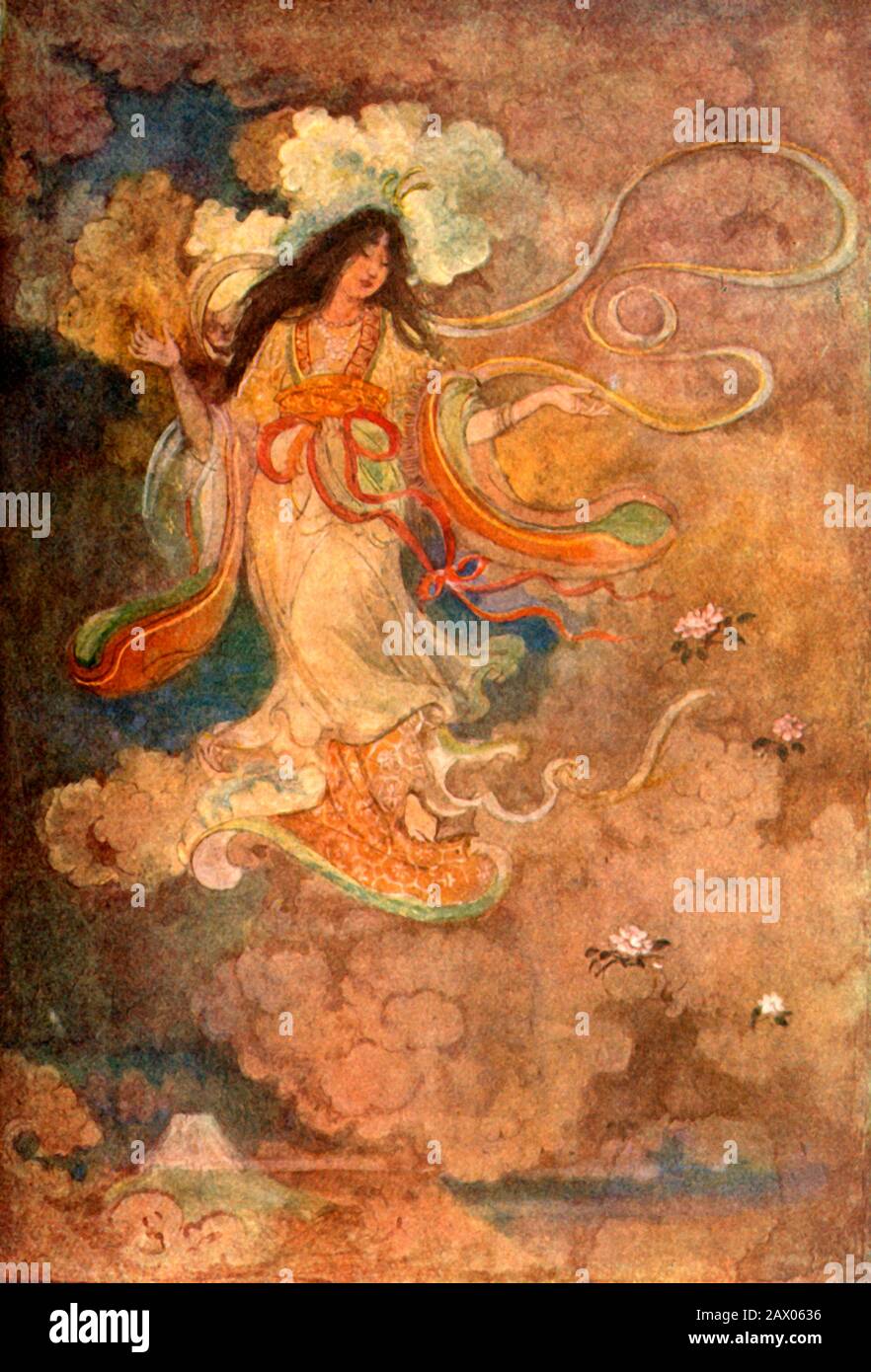 'Sengen, die Gottheit des Fuji', 1912. Sengen ist die Shinto Goddess ...