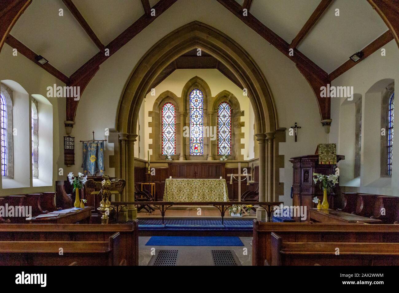 Inside English Church England Church Stockfotos und -bilder Kaufen - Alamy