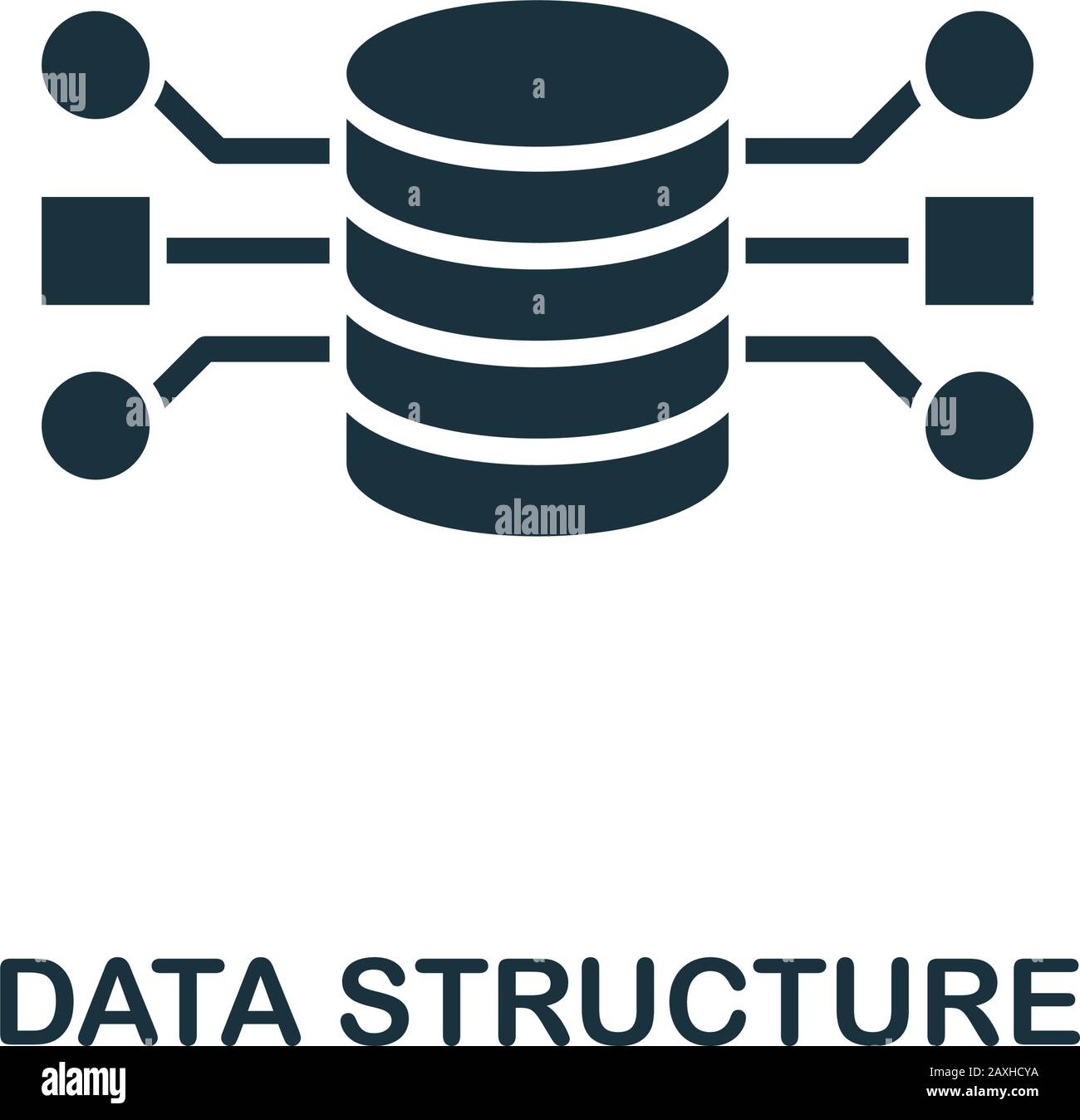 Symbol Datenstruktur. Einfaches Element aus der ...