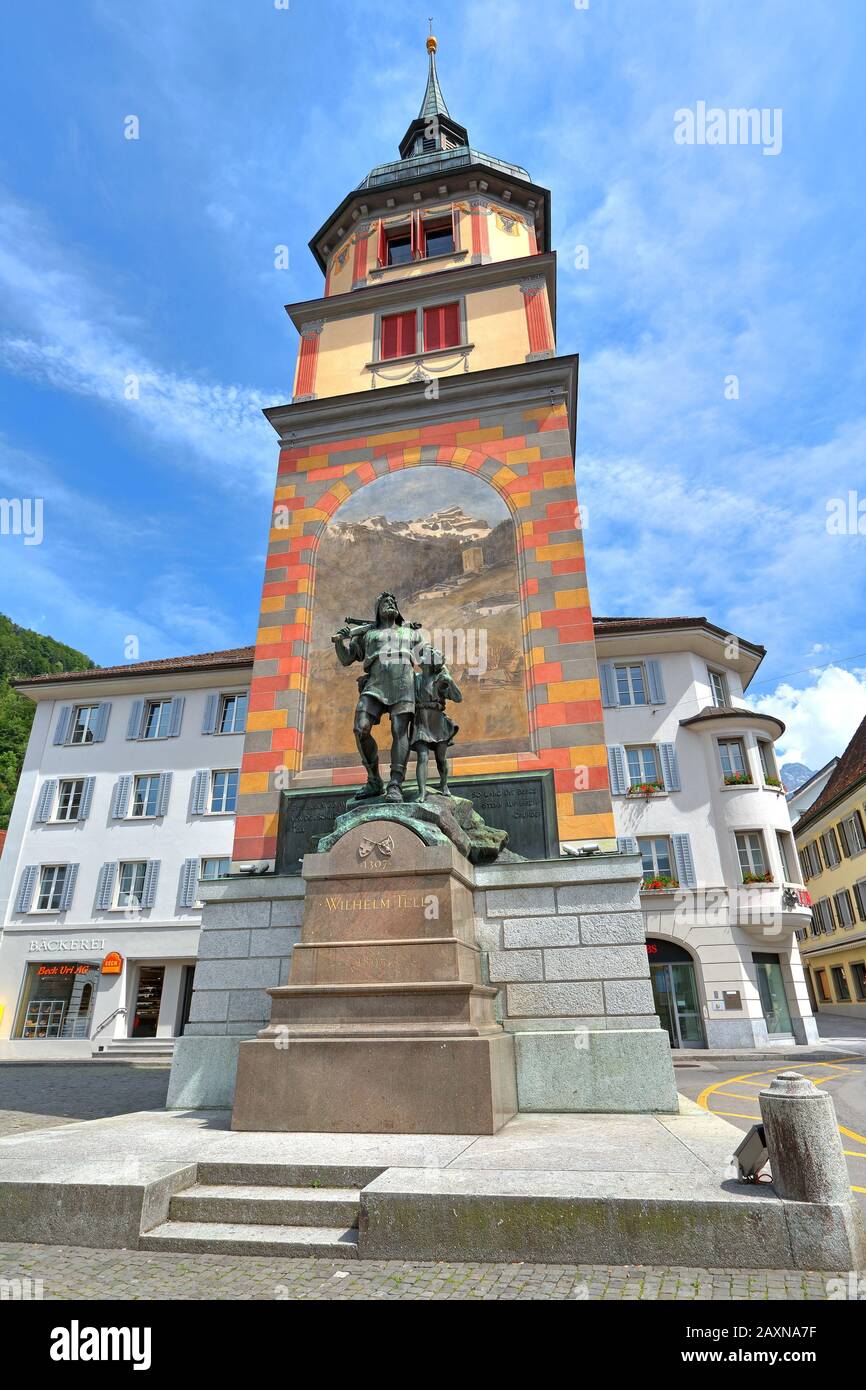 Switzerland uri altdorf wilhelm tell -Fotos und -Bildmaterial in hoher ...