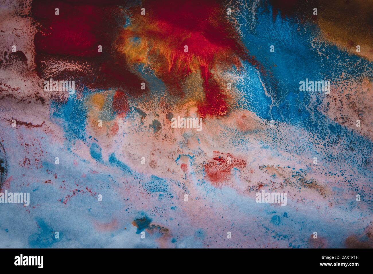 Bunte Farbkleckse Auf Weißem Hintergrund Stockfotos und -bilder Kaufen - Alamy