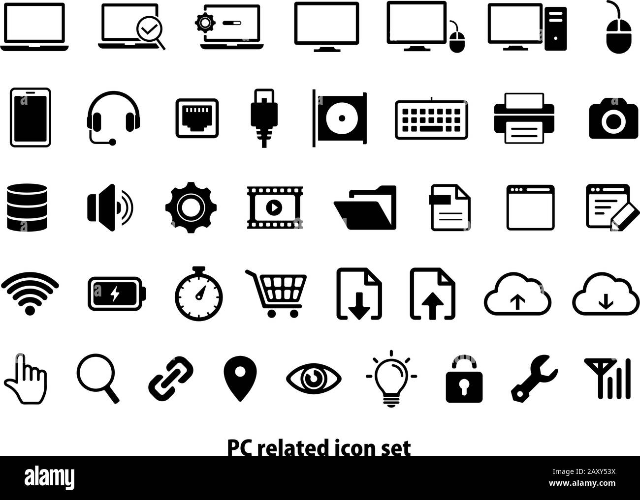 Symbole computer business vektorvektoren -Fotos und -Bildmaterial in ...