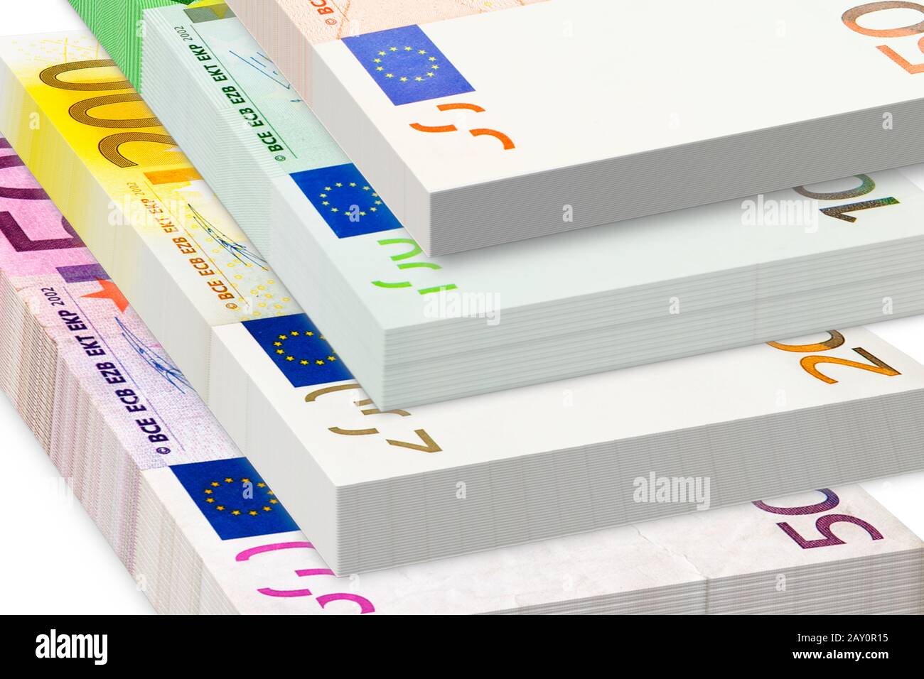Bundel mit geldscheinen verschiedene eur noten -Fotos und -Bildmaterial ...
