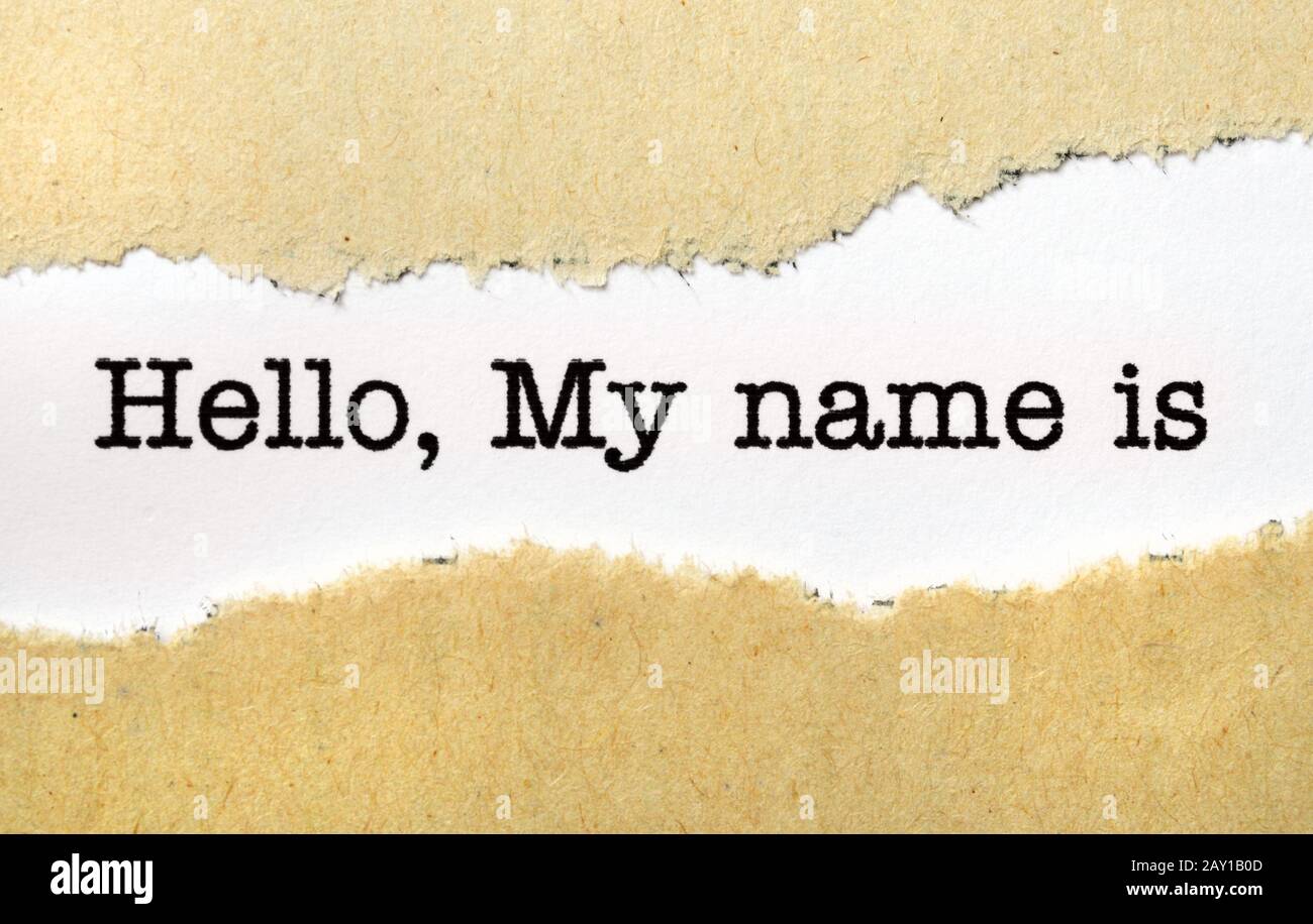 Last name -Fotos und -Bildmaterial in hoher Auflösung – Alamy