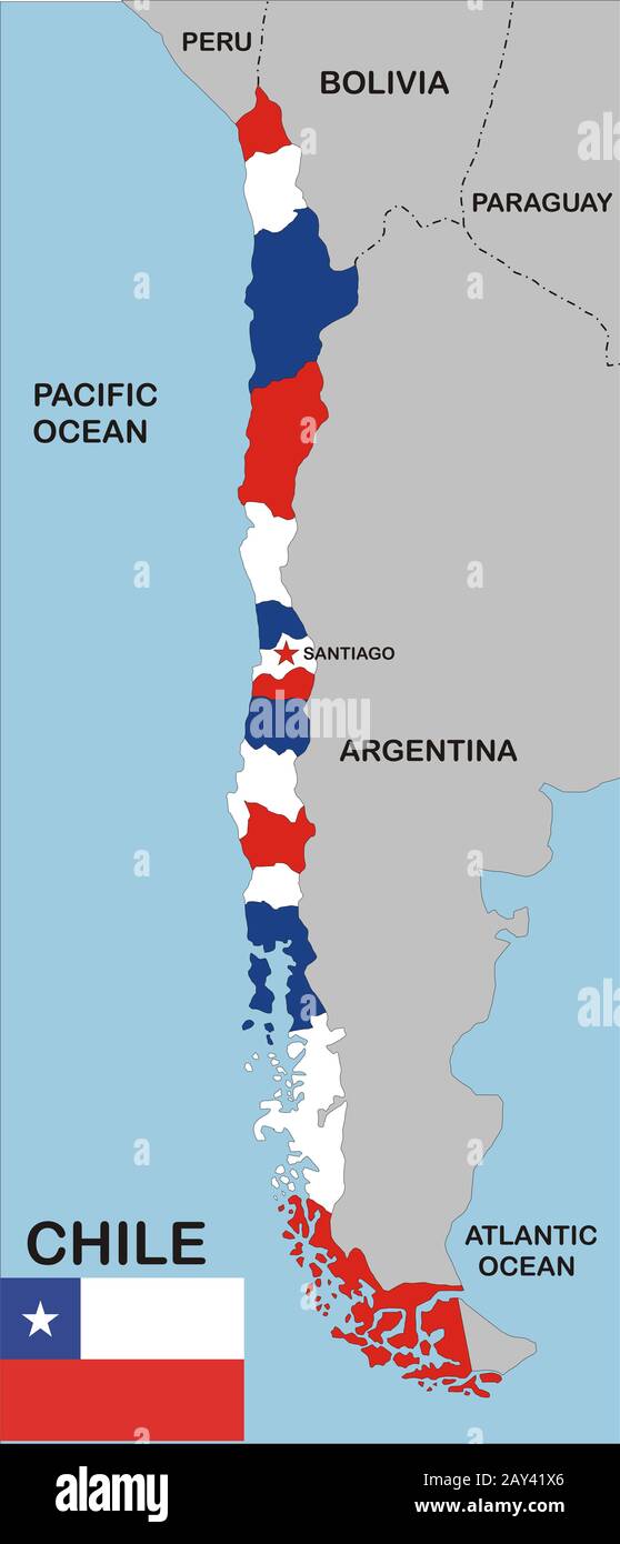 Chile map -Fotos und -Bildmaterial in hoher Auflösung – Alamy