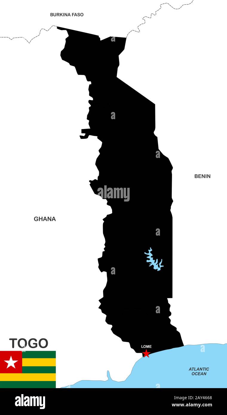 Togo Map Stockfotos und -bilder Kaufen - Alamy