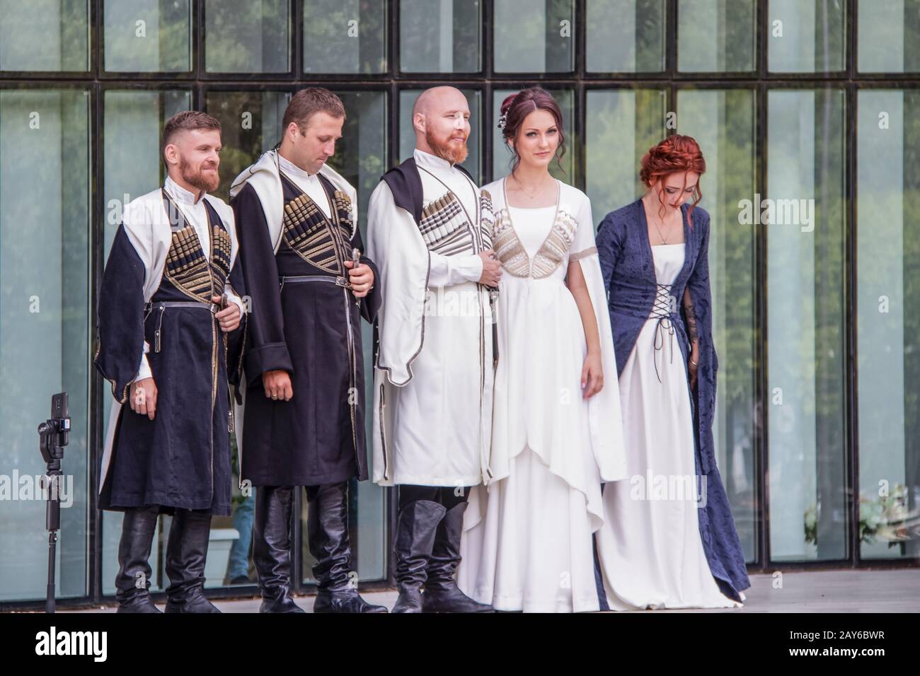 Georgian woman in traditional dress -Fotos und -Bildmaterial in hoher ...