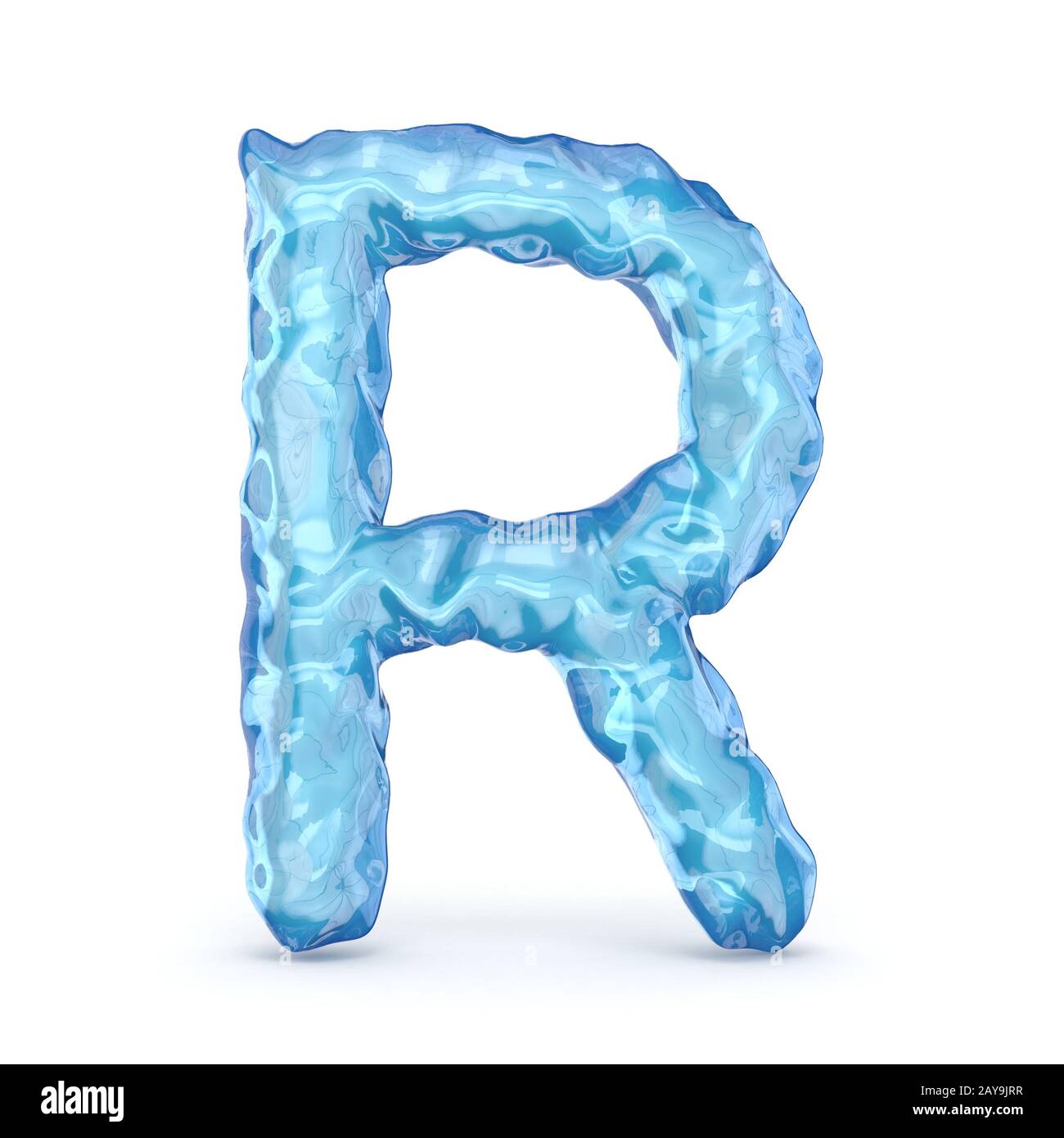 Frozen font ice alphabet transparent Ausgeschnittene Stockfotos und ...