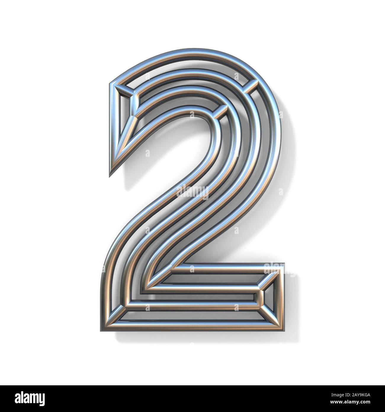 Number two outline -Fotos und -Bildmaterial in hoher Auflösung – Alamy