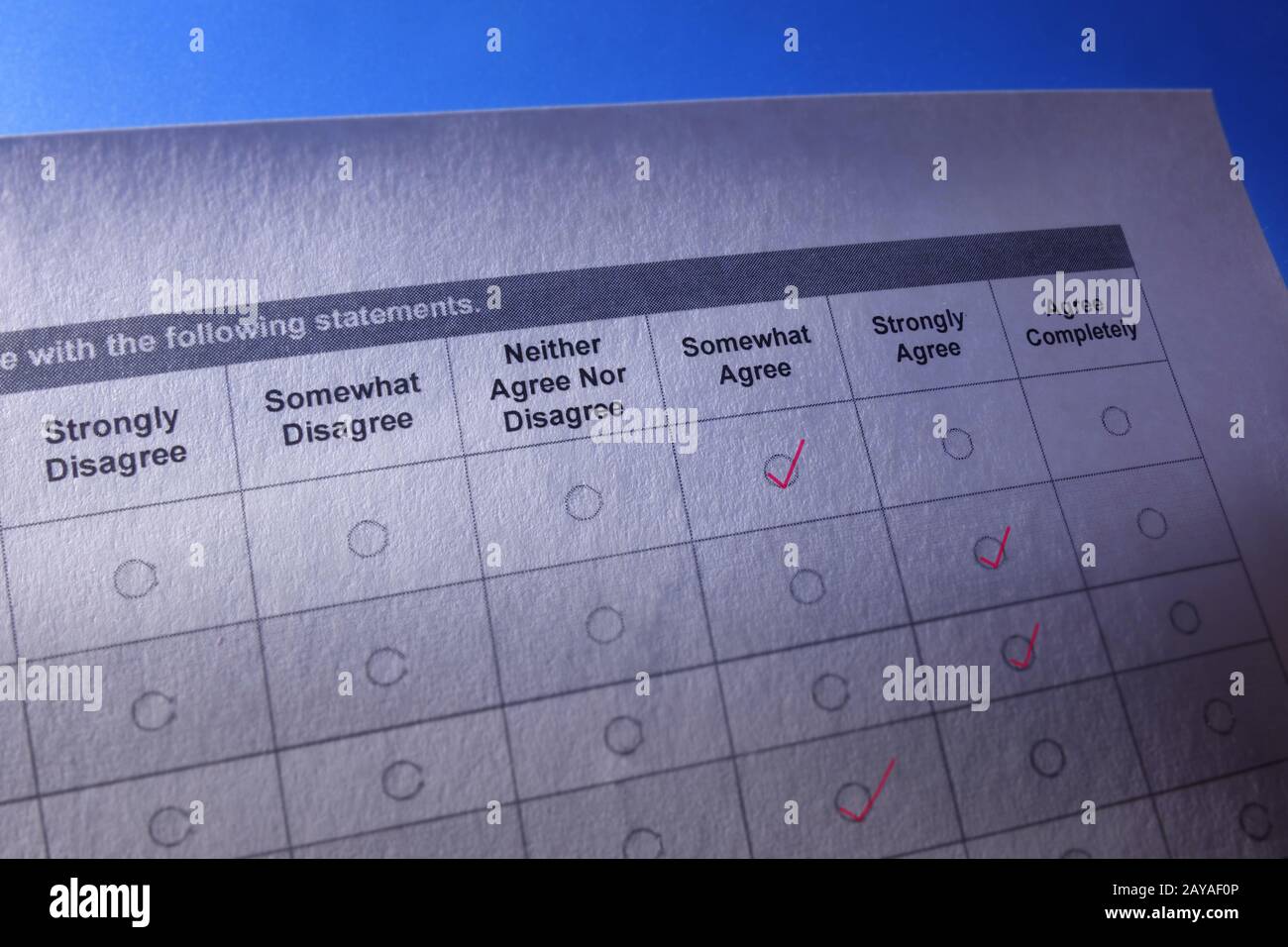 Survey questionnaire -Fotos und -Bildmaterial in hoher Auflösung – Alamy