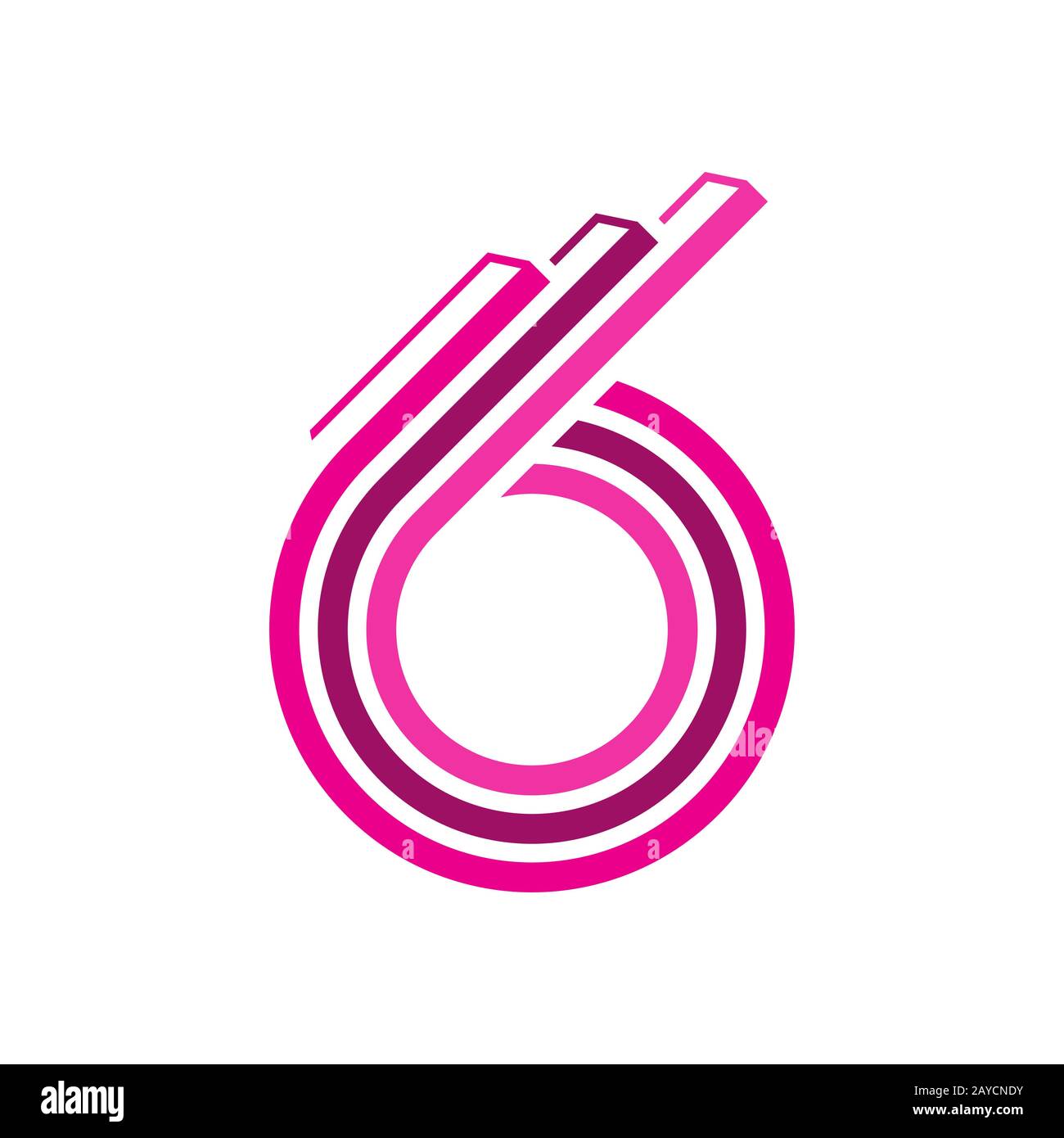 Sechs logo Stock-Vektorgrafiken kaufen - Alamy